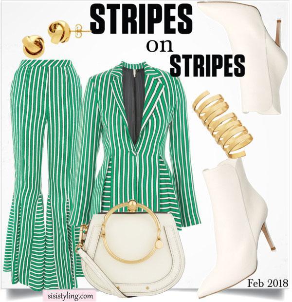 How to Wear Stripes on Stripes Trend this Spring 2018 | SiSiStyling.com
